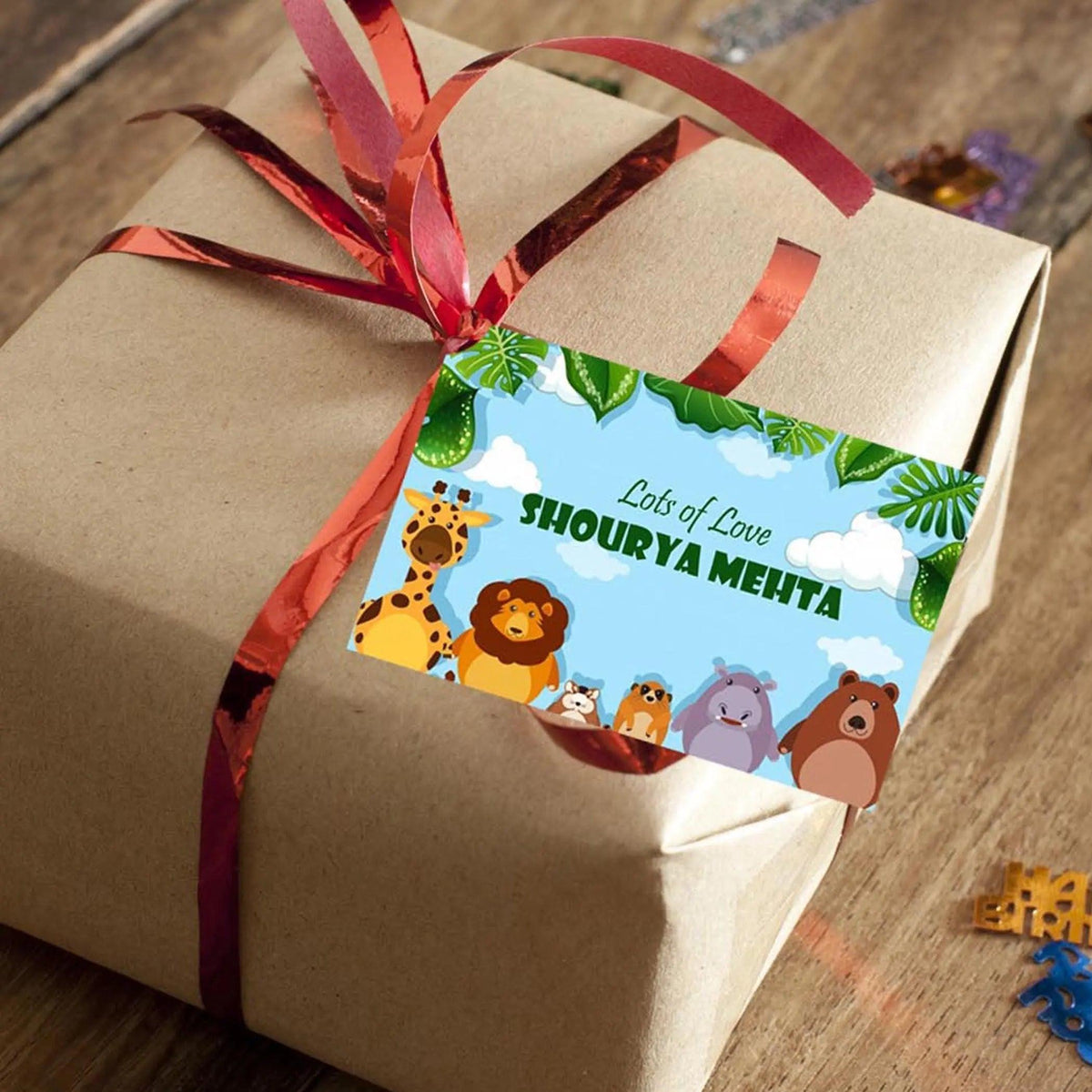 Set of 10 Custom Jungle Theme Gift Tags – Chatterbox Labels