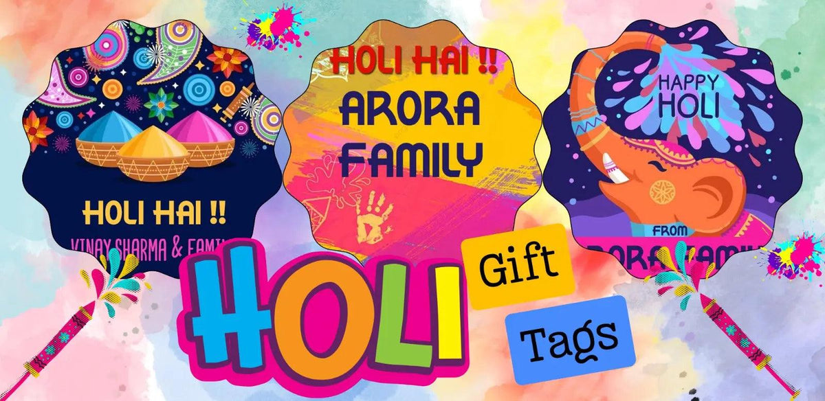 Personalised Happy Holi Gift Tags & Labels | Chatterbox – Chatterbox Labels