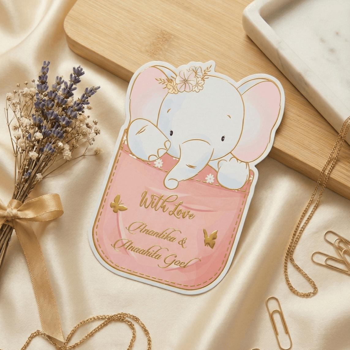 Die-cut Gold Embossed Gift Tags for Kids – Chatterbox Labels