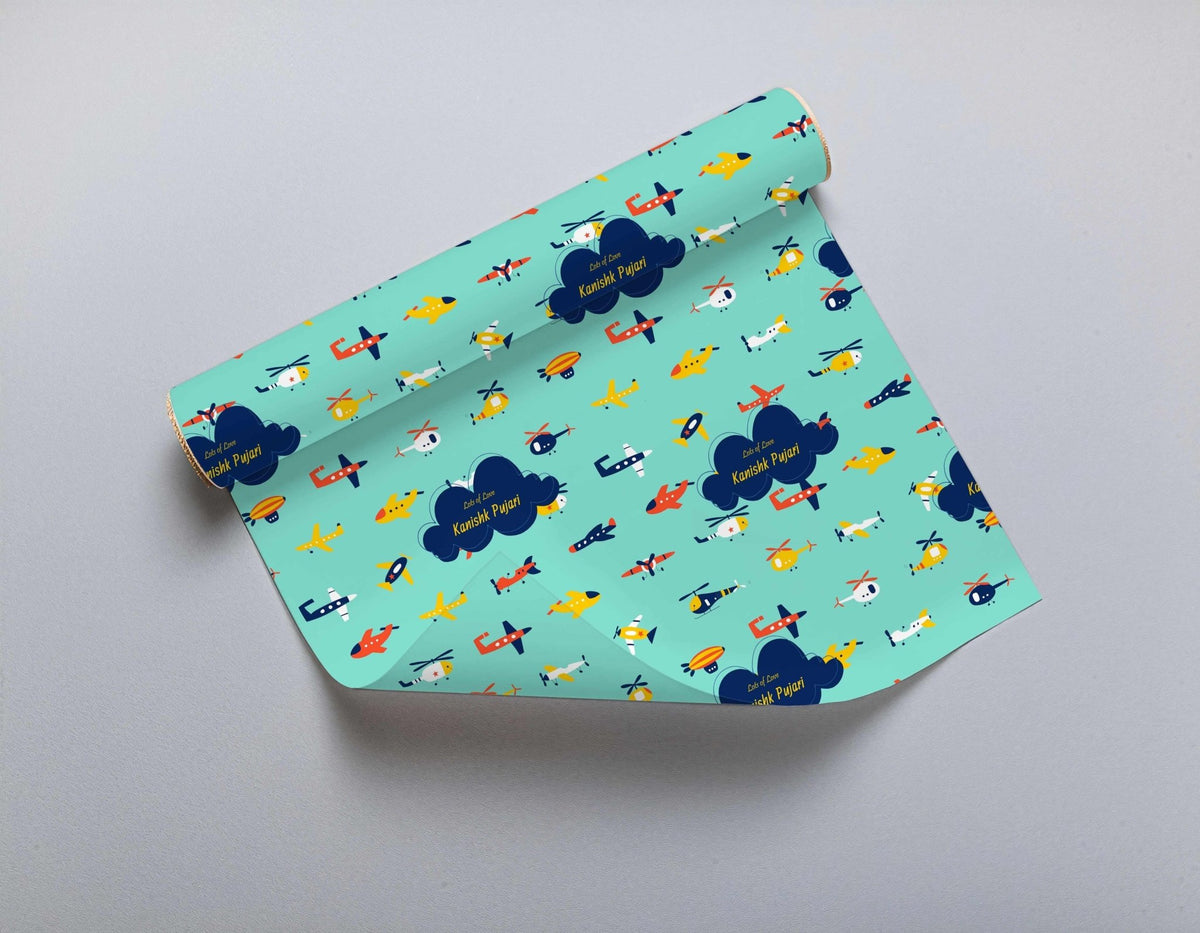 Custom Gift Wrapping Paper for Kids - Flying High 7922660900995 ...