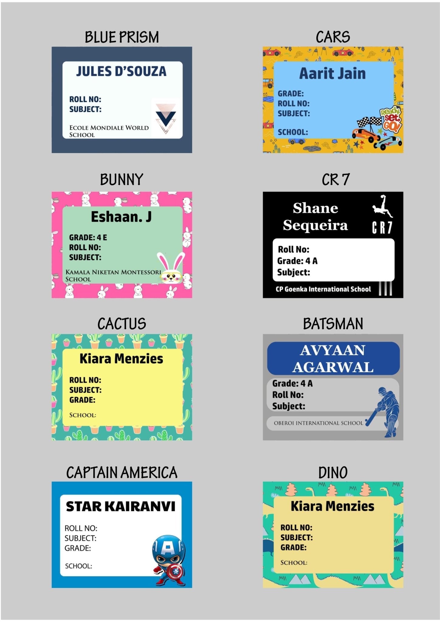 Personalised Book Label Stickers (Set of 20) – Chatterbox Labels