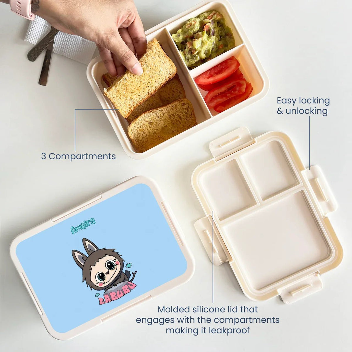 Custom Snack Box and Lunch Box for Kids- Labubu Design
