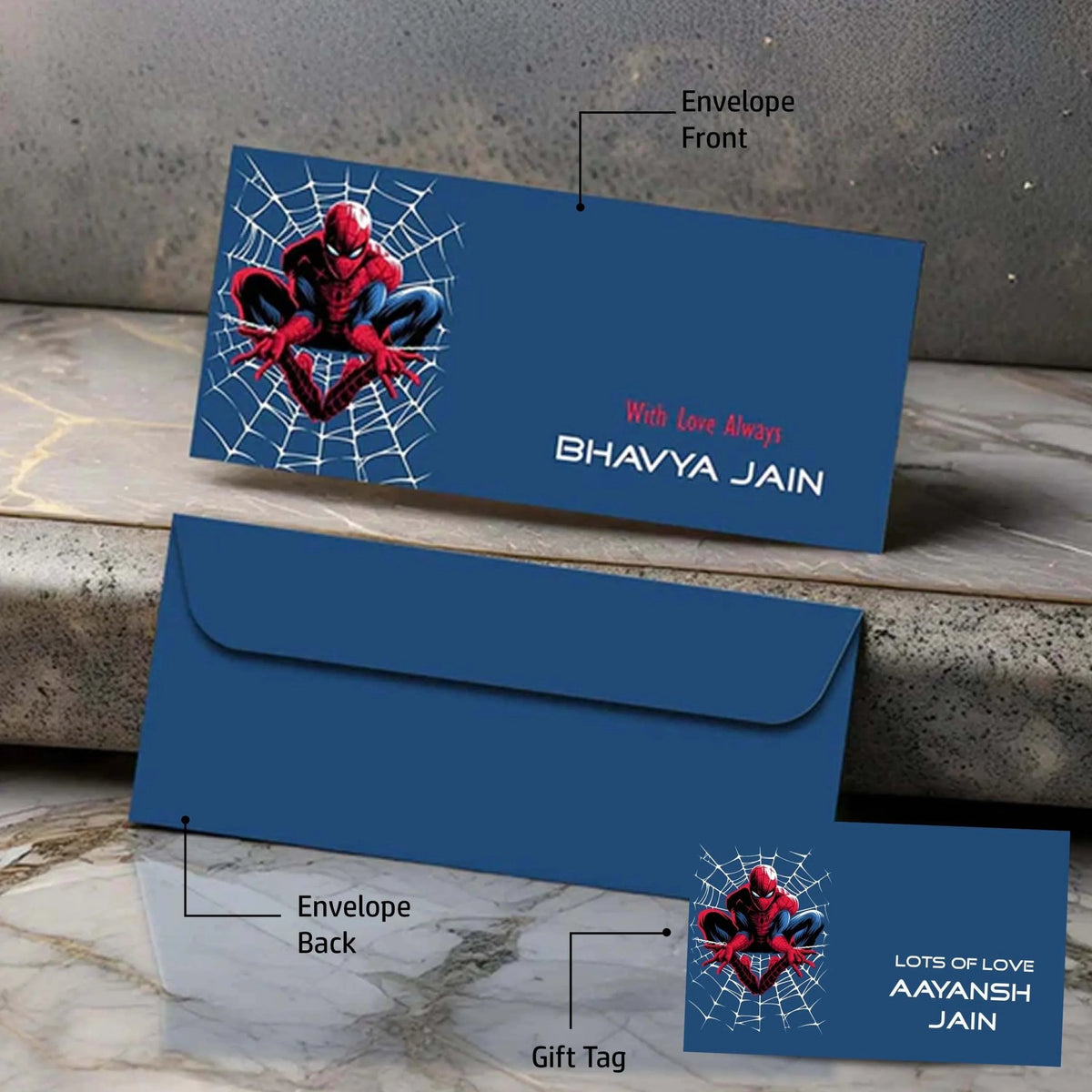Personalised Money Envelopes - Spiderman - Set of 20 7927056007299 ...