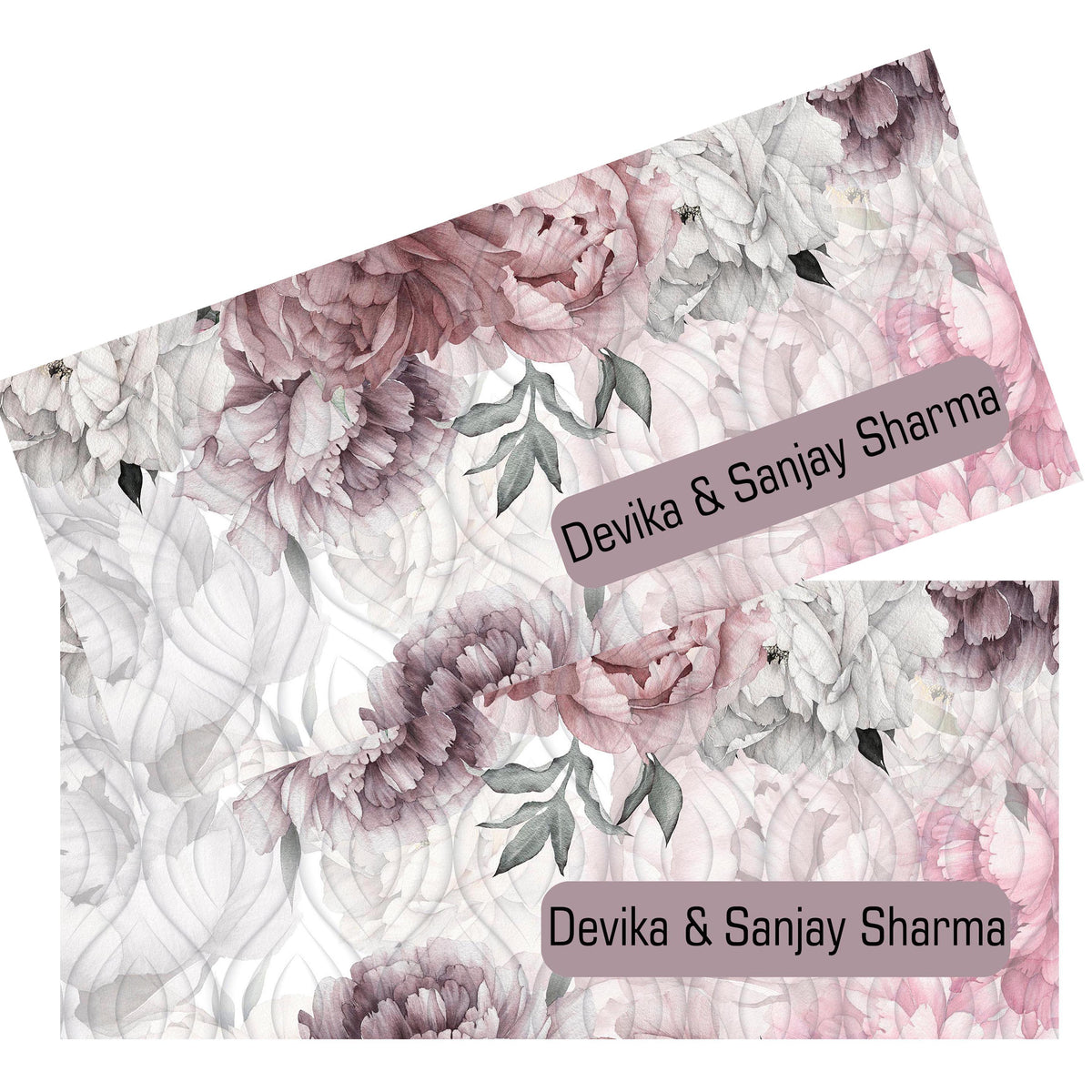 Personalised Money Envelopes- Pink Floral Theme - Set of 20 ...