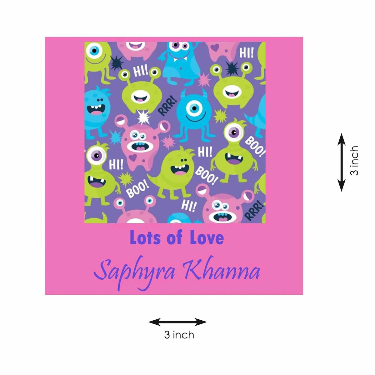 Gift tags / Gift Stickers - Pink Monster 4694031925379 – Chatterbox Labels