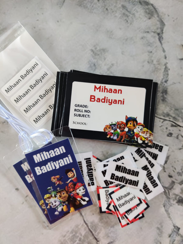 Set of Set of 55 Labels - Personalized Waterproof Label ...