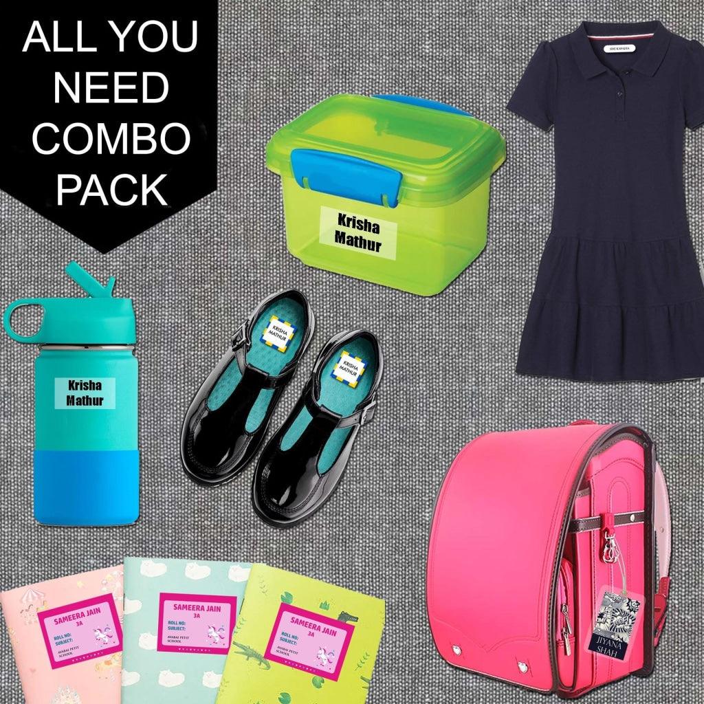 Set of Set of 55 Labels - Personalized Waterproof Label ...